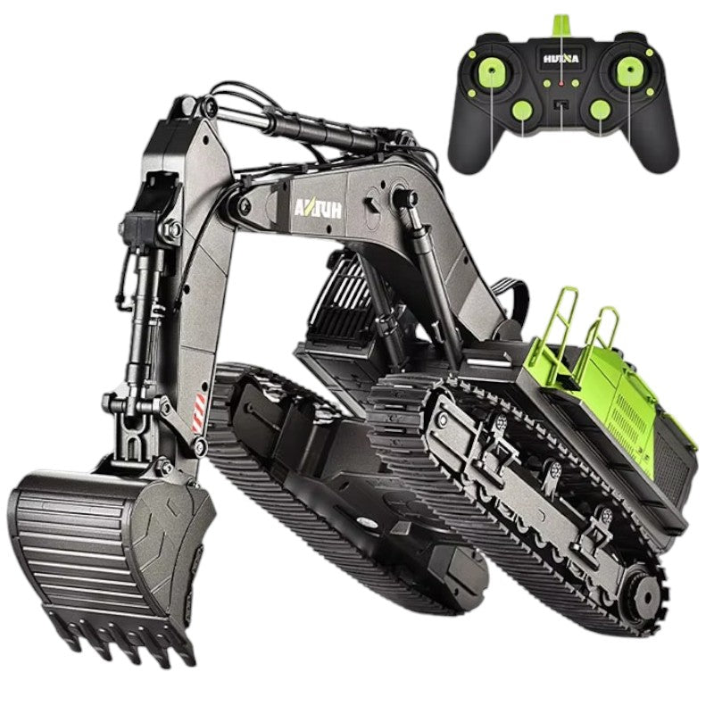 Excavadora Huina 1593 1/14 a control remoto. – La Caja de Arena